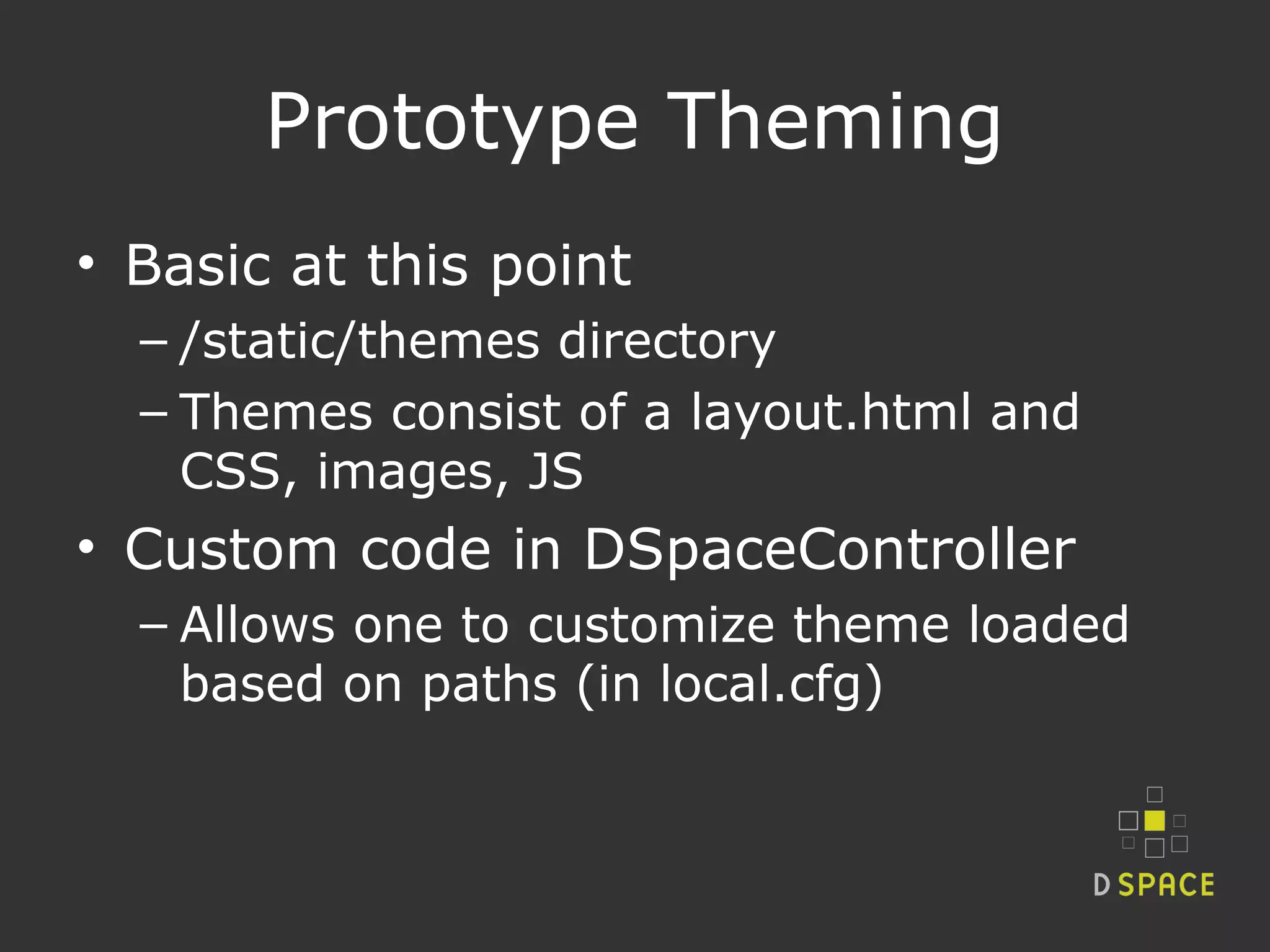 DSpace UI Prototype Challenge: Spring Boot + Thymeleaf | PPT | Web ...