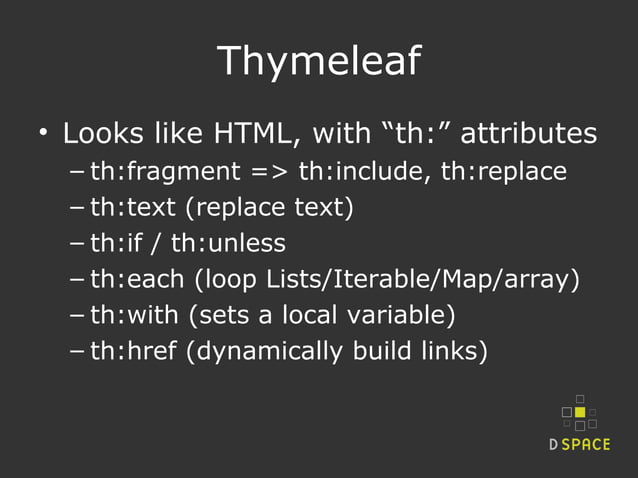 DSpace UI Prototype Challenge: Spring Boot + Thymeleaf | PPT