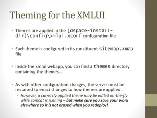 DSpace 4.2 XMLUI Theming | PPTX