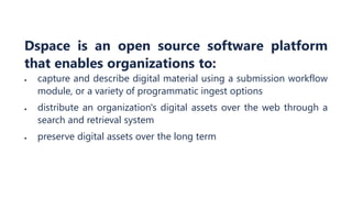 Dspace 7 presentation | PPTX
