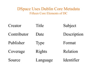 Two day-long training on "DSpace" Institutional Repository | PPSX