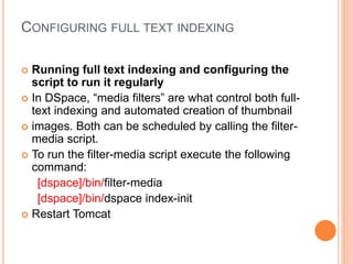 Dspace configuration on XMLUI DSpace | PPTX