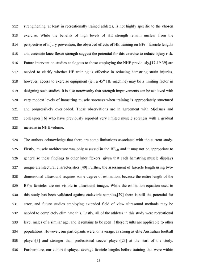 Impact of the Nordic hamstring and hip extension exercises on hamstring ...