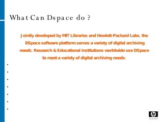 Dspace Installation Requirement | PPT