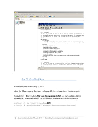 D Space Installation | PDF | Databases | Computer Software and Applications