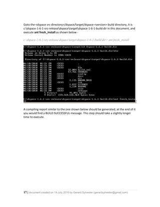 D Space Installation | PDF | Databases | Computer Software and Applications