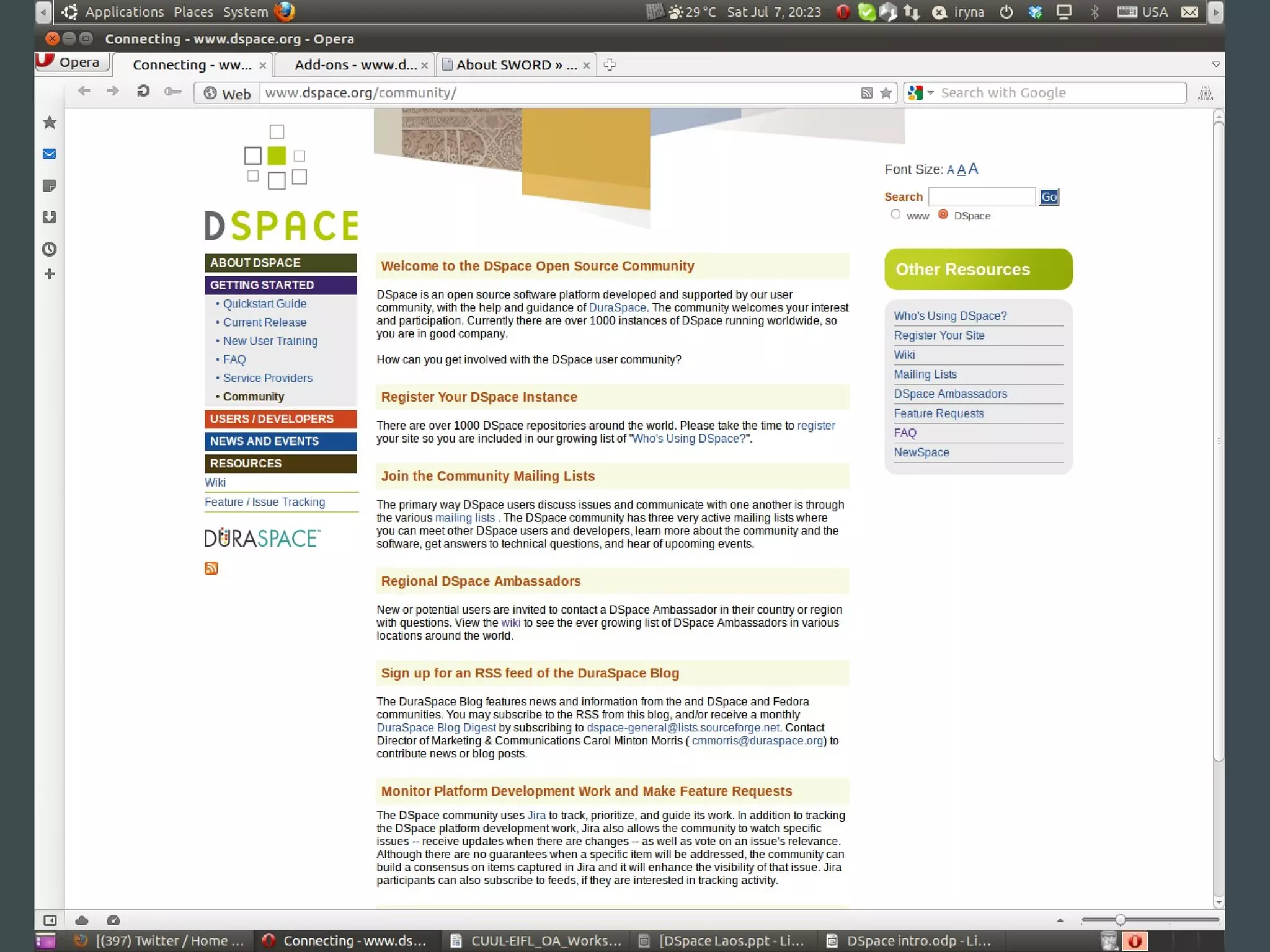 Introduction to DSpace | PDF | Internet for Beginners | Internet