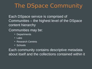Introduction to DSpace | PDF | Internet for Beginners | Internet