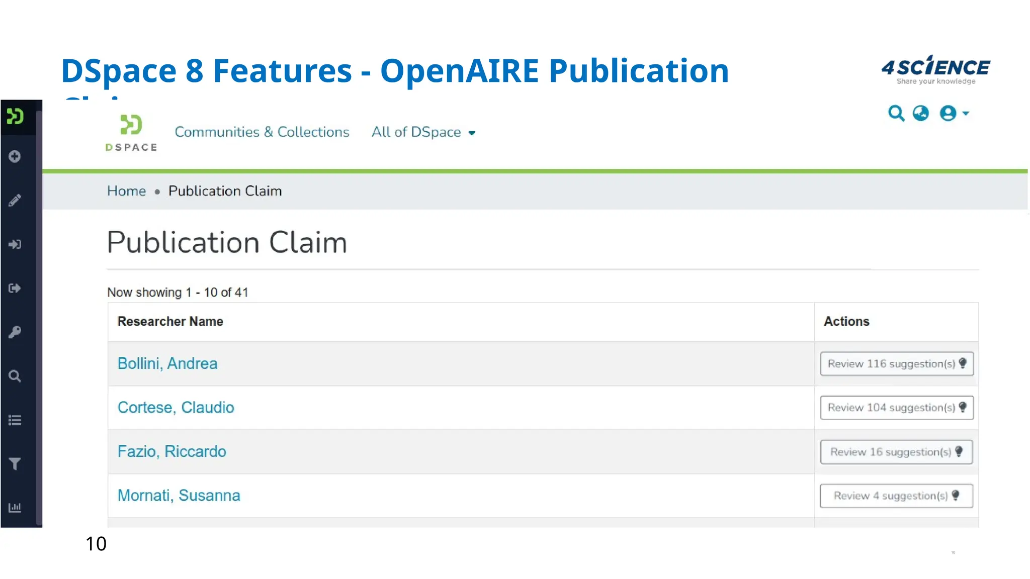 DSpace 8 features and DSpace 9&10 preview | PPTX