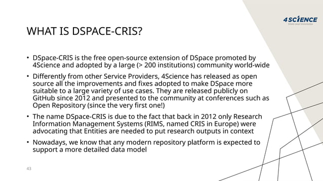 DSpace 8 features and DSpace 9&10 preview | PPTX