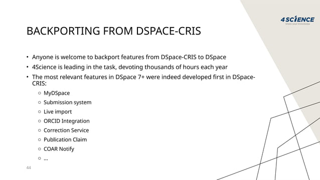 DSpace 8 features and DSpace 9&10 preview | PPTX