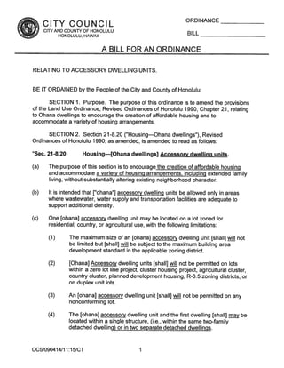 Accessory Dwelling Units Resolution | PDF