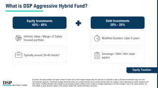 DSP Aggressive Hybrid Fund - Presentation | PDF