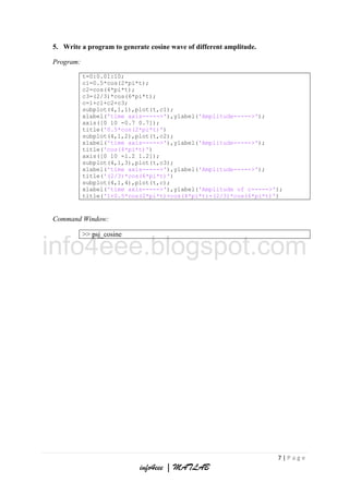 Digital Signal Processing and Control System under MATLAB Environment ...