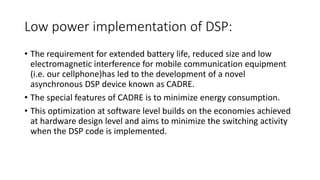 Dsp application on mobile communication | PPTX | Digital Audio ...