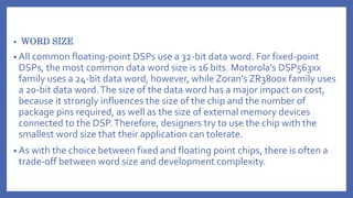 RELATION BETWEEN DATA WORD SIZE AND INSTRUCTION WORD SIZE- Dspa word ...