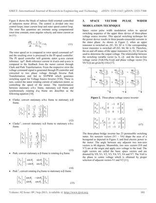 Dsp based implementation of field oriented control of three phase induction motor drives | PDF