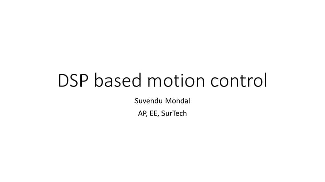 DSP based motion control.pptx