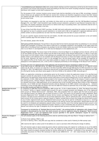 Dsp black rock rgess fund – series 1 applciation form and kim | PDF | Stocks and Bonds ...
