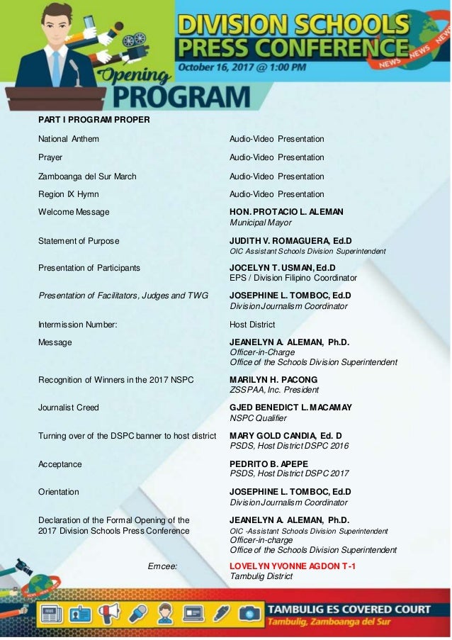 DIVISION SCHOOLS PRESS CONFERENCE 2017