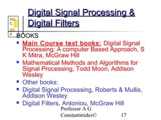 Dsp course contents | PPT