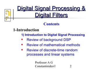 Dsp course contents | PPT