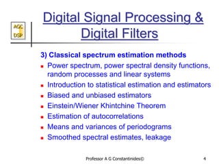 DSP_Course_Contents (1).ppt | Digital Audio | Computer Software and ...