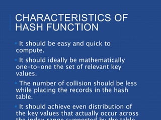 Hashing | PPTX | Programming Languages | Computing
