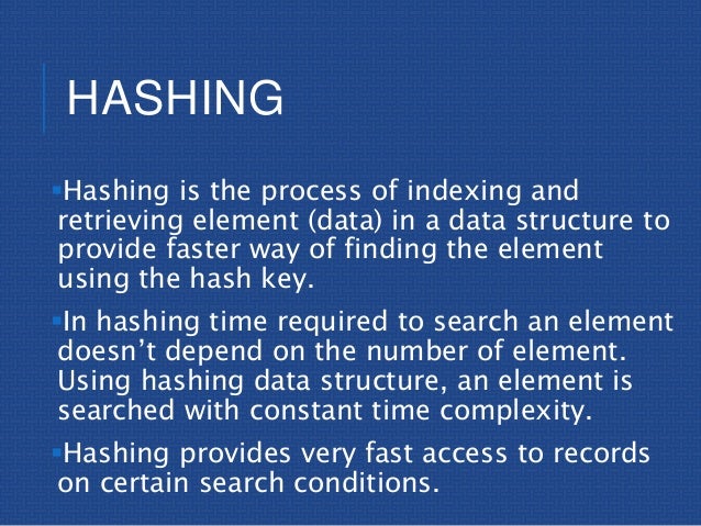 Hashing