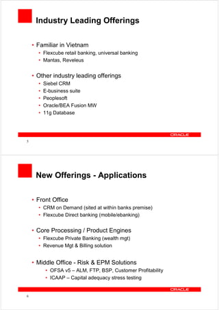 Oracle Financial Services - VN Cust Appreciation - Short Solutions ...