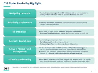Dsp floater fund nfo presentation | PPT