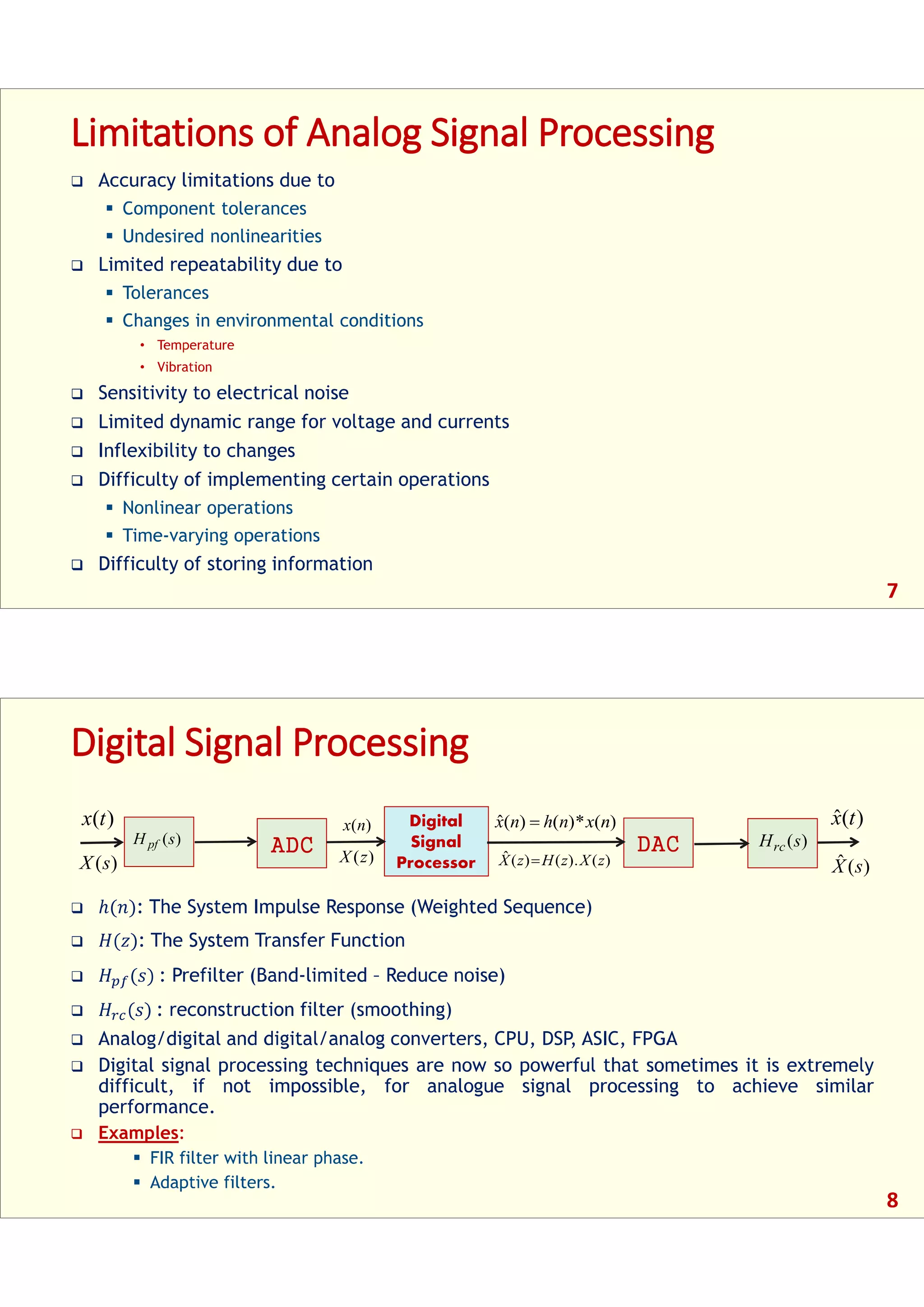 Dsp foehu lec 01 - signals and systems | PDF | Computer Networking | Computing