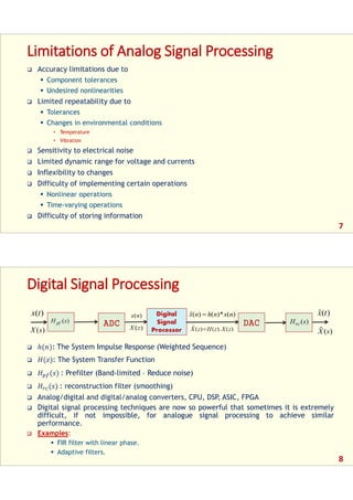 Dsp foehu lec 01 - signals and systems | PDF