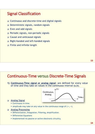 Dsp foehu lec 01 - signals and systems | PDF