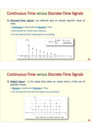 Dsp foehu lec 01 - signals and systems | PDF