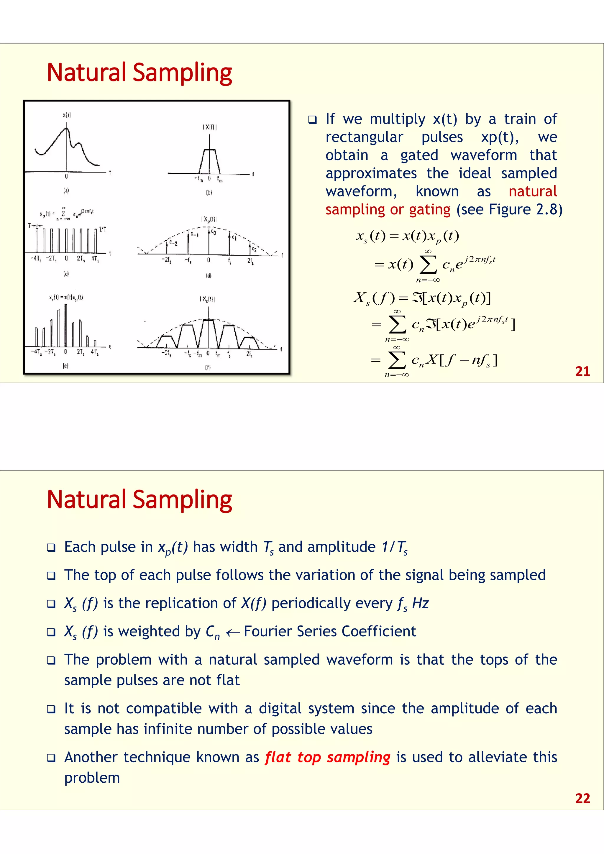 DSP_FOEHU - Lec 03 - Sampling of Continuous Time Signals | PDF