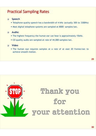 DSP_FOEHU - Lec 03 - Sampling of Continuous Time Signals | PDF
