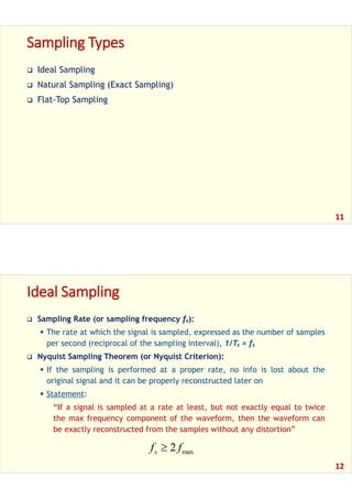 DSP_FOEHU - Lec 03 - Sampling of Continuous Time Signals | PDF