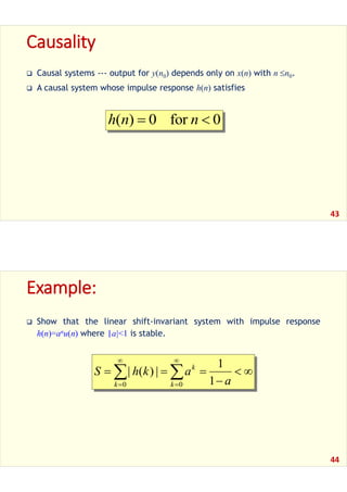 DSP_FOEHU - Lec 04 - Discrete-Time Signals and Systems | PDF