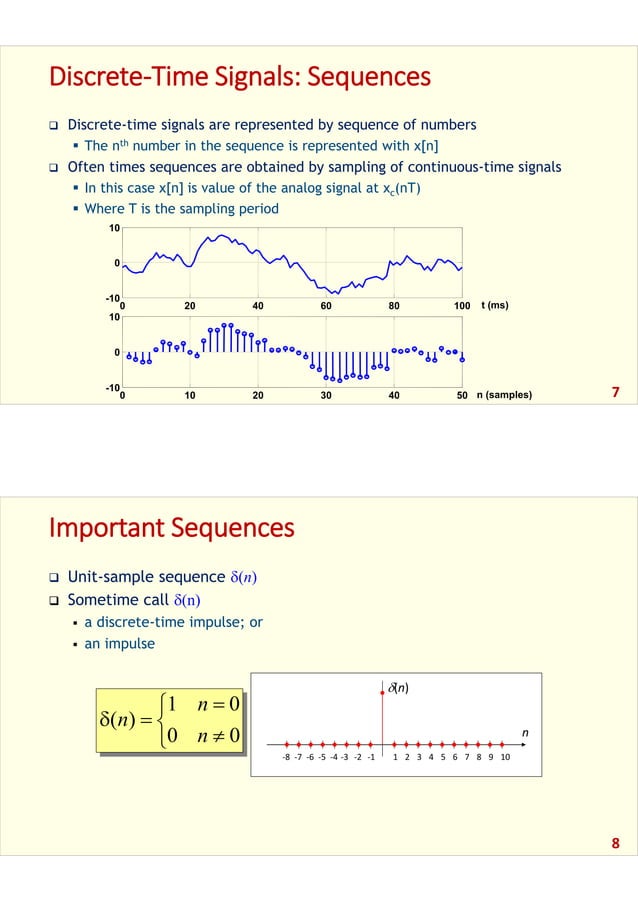 DSP_FOEHU - Lec 04 - Discrete-Time Signals and Systems | PDF
