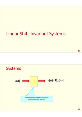DSP_FOEHU - Lec 04 - Discrete-Time Signals and Systems | PDF
