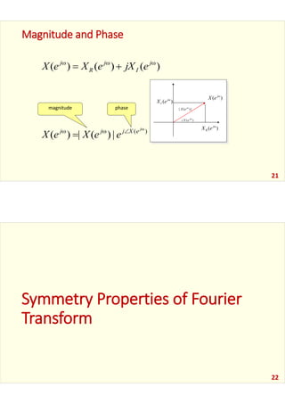 DSP_FOEHU - Lec 05 - Frequency-Domain Representation of Discrete Time ...
