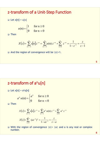 DSP_FOEHU - Lec 06 - The z-Transform | PDF