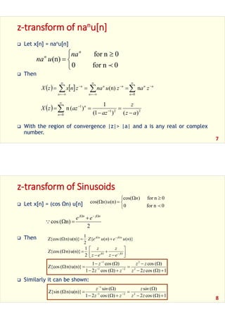 DSP_FOEHU - Lec 06 - The z-Transform | PDF