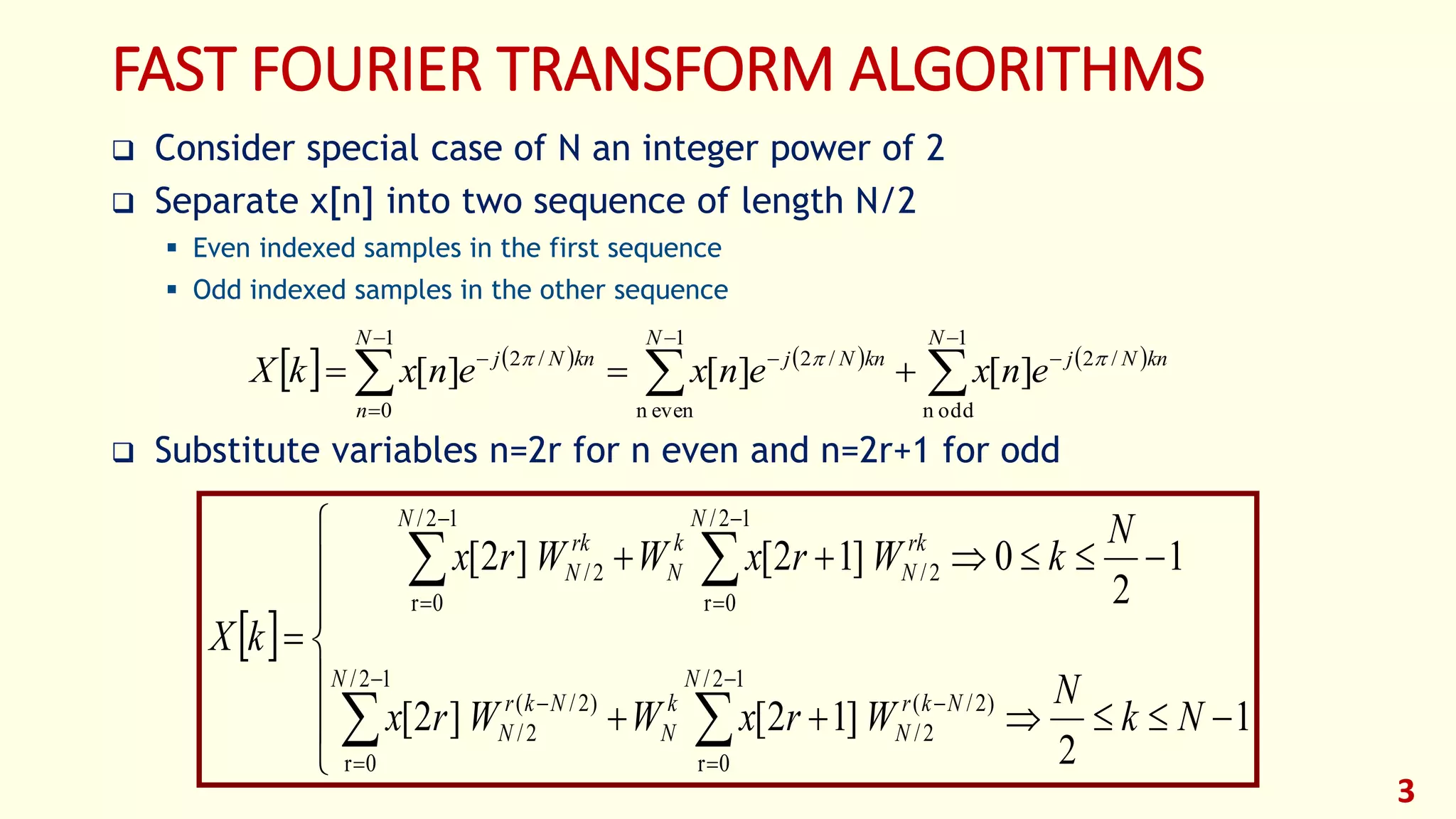 DSP_FOEHU - Lec 09 - Fast Fourier Transform | PDF