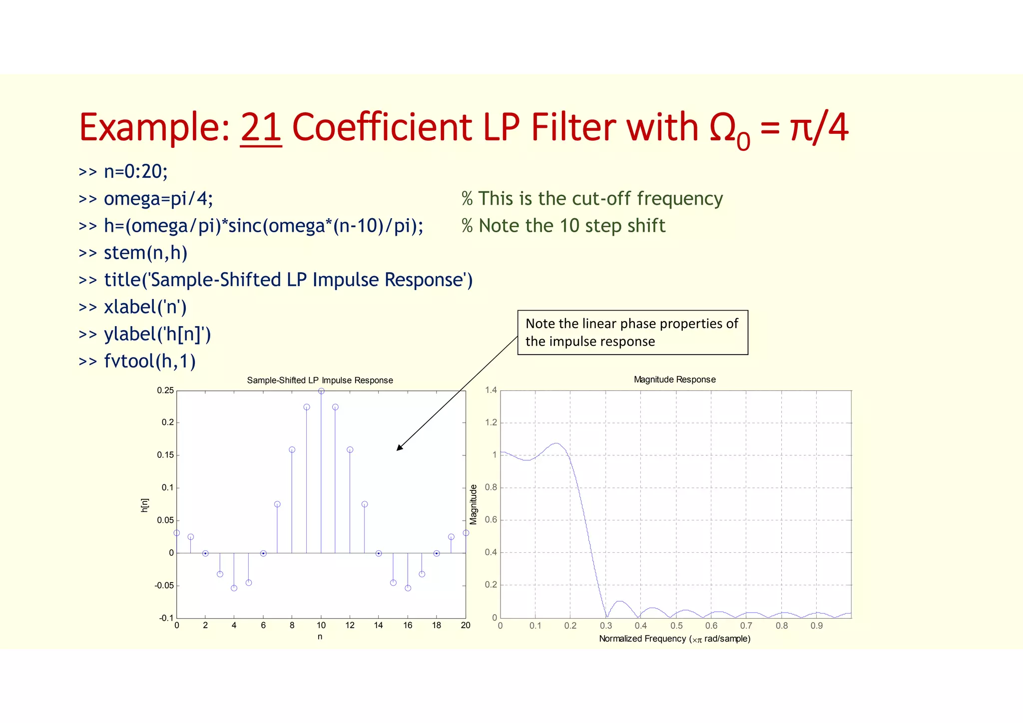 DSP_FOEHU - Lec 10 - FIR Filter Design | PDF