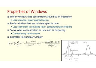 DSP_FOEHU - Lec 10 - FIR Filter Design | PDF