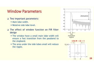 DSP_FOEHU - Lec 10 - FIR Filter Design | PDF