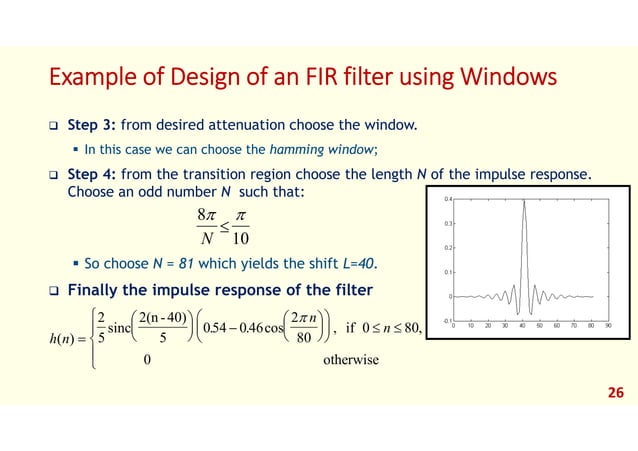 DSP_FOEHU - Lec 10 - FIR Filter Design | PDF