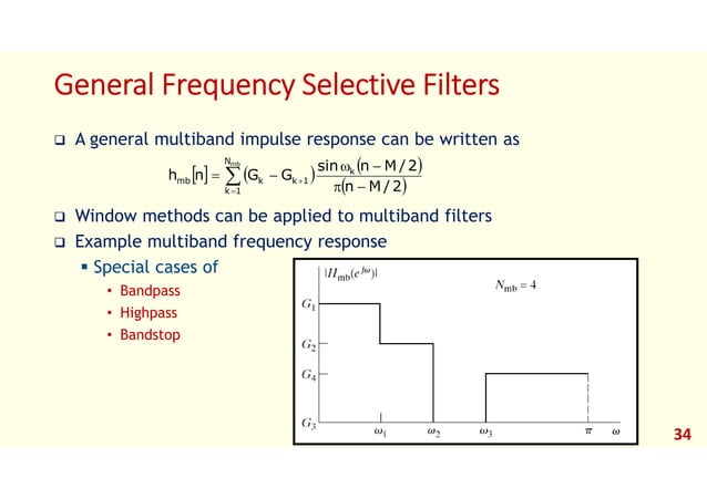 DSP_FOEHU - Lec 10 - FIR Filter Design | PDF
